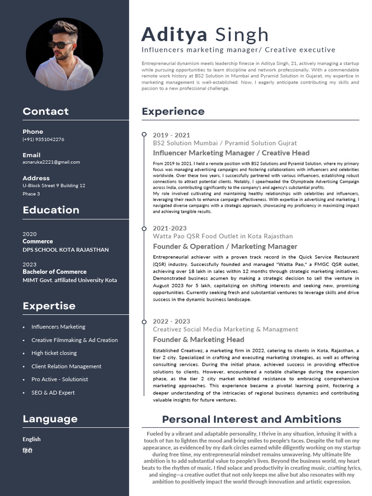 Black White Minimalist CV Resume | Download Free PDF | Entrepreneurship ...