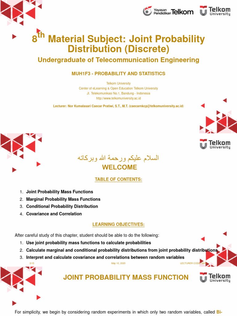 MATERIAL08 | PDF | Statistical Theory | Probability Theory