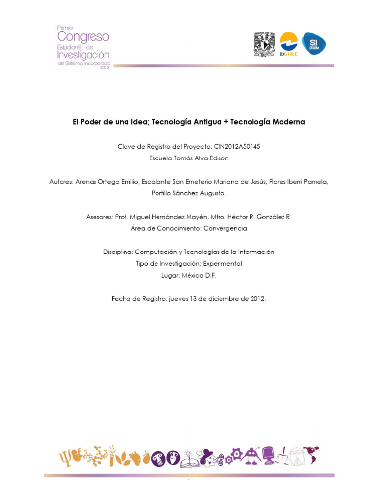 El Poder de Una Idea Tecnología Antigua + Tecnología Moderna | PDF | Holografía
