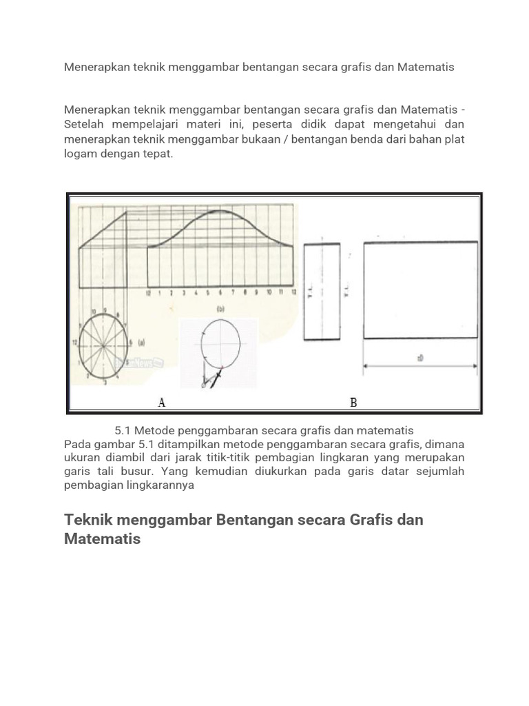 316 Xii Tgk Menerapkan Teknik Pembuatan Gambar Benda Dari Bahan Plat Logam Menerapkan Teknik