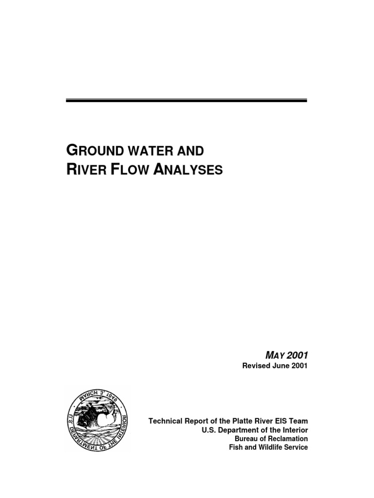 Groundwater and River Flow Analysis | PDF | Groundwater | River