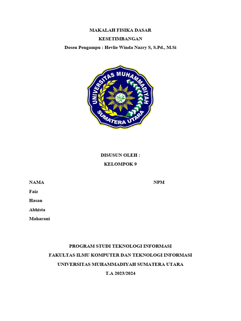 Makalah Fisika Dasar | PDF