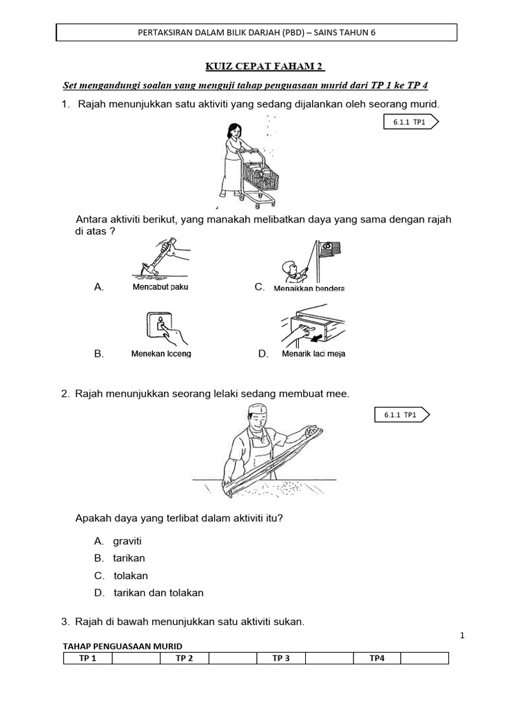 Modul PBD Kuiz Pengukuhan Sains Tahun 6 KSSR Semakan 03 | PDF | Metode & Bahan Ajar