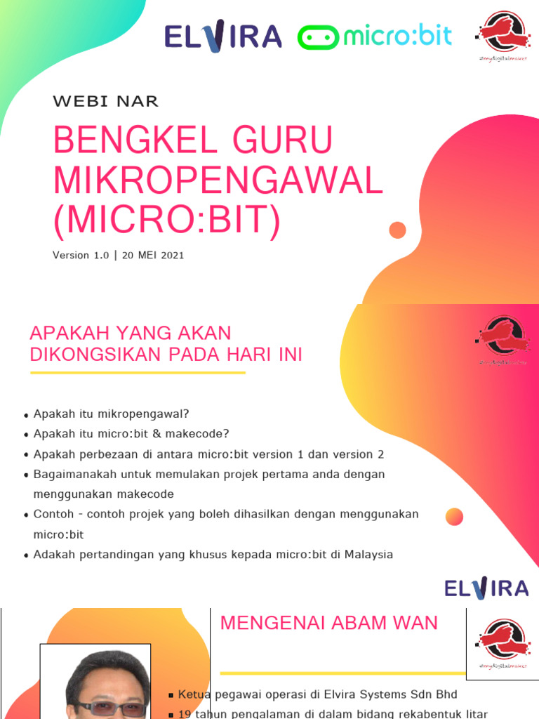 Bengkel Guru - Mikropengawal (Microbit) | PDF