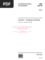 Iso 22716 2007 | PDF | International Organization For Standardization