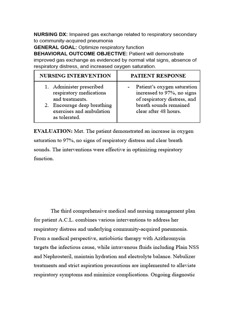 NCP Rationale | PDF | Pneumonia | Respiratory System