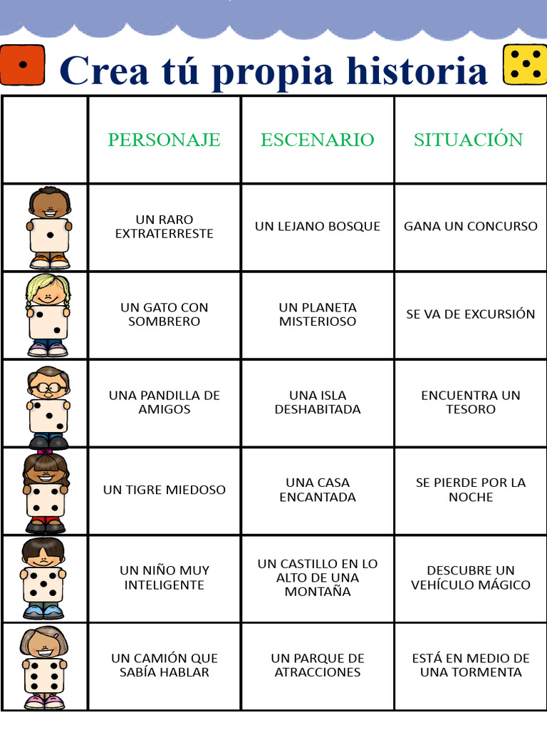 Crea Tú Propia Historia EJEMPLO EDITABLE | PDF