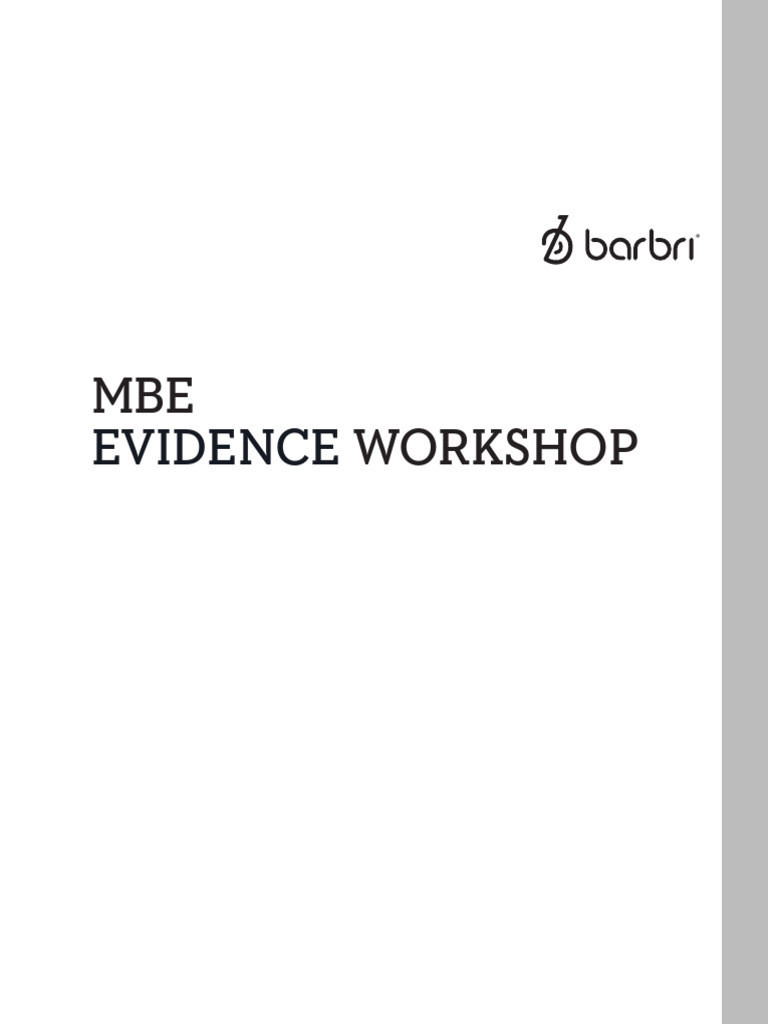 Evidence Mbe Questions | PDF | Witness Impeachment | Witness