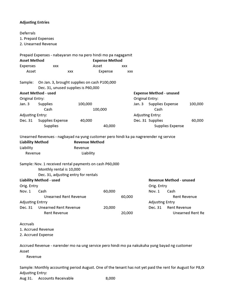 Adjusting Entries | PDF | Value Added Tax | Depreciation