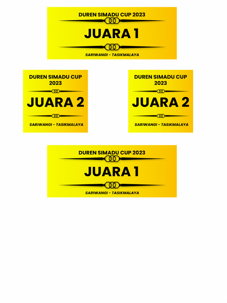 Sticker Juara | PDF
