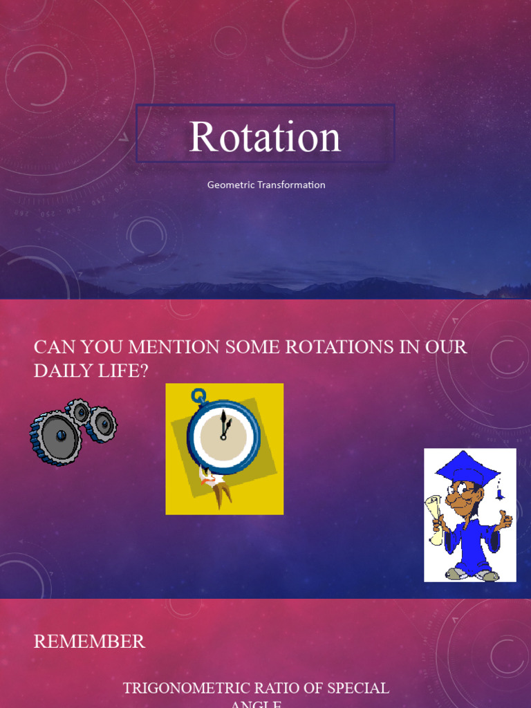 Rotation | PDF | Angle | Rotation
