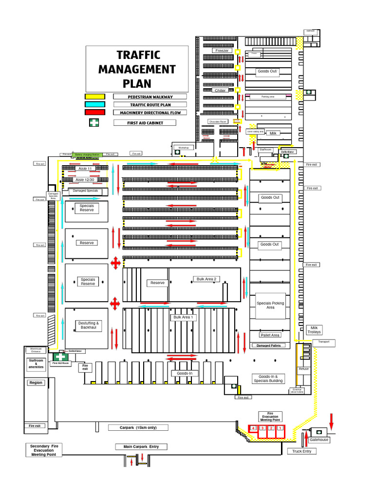 Warehouse Traffic Management Plan | PDF | Manufactured Goods | Road ...