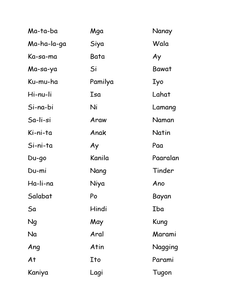 Reading Material-Filipino | PDF