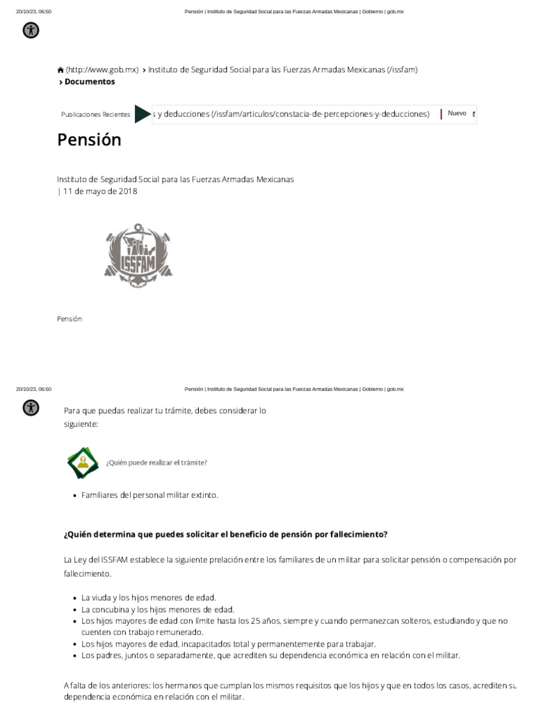 Pensión - Instituto de Seguridad Social para Las Fuerzas Armadas ...