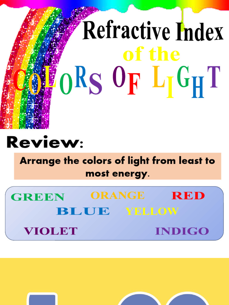 Color Spectrum and Energy Hierarchy | PDF | Color | Light