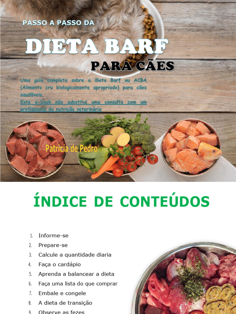 Passo A Passo Completo Da Dieta Barf para Cães | PDF | Cães | Alimentos