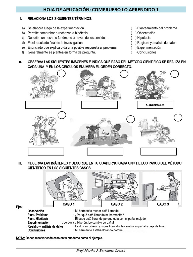 Actividades del Método Científico | PDF | Ciencia y matemáticas