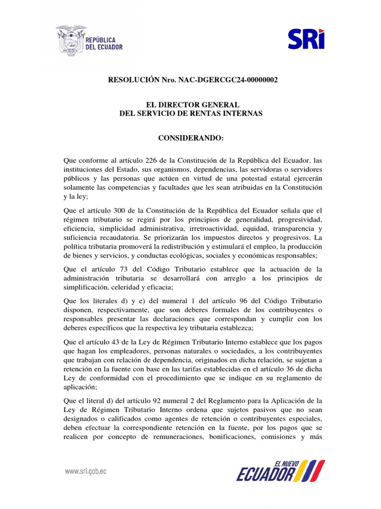 Nac Dgercgc24 00000002 | PDF | Impuestos | Impuesto sobre la renta