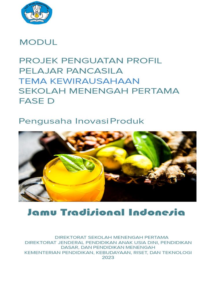 MODUL KEWIRAUSAHAAN Jamu Tradisional | PDF