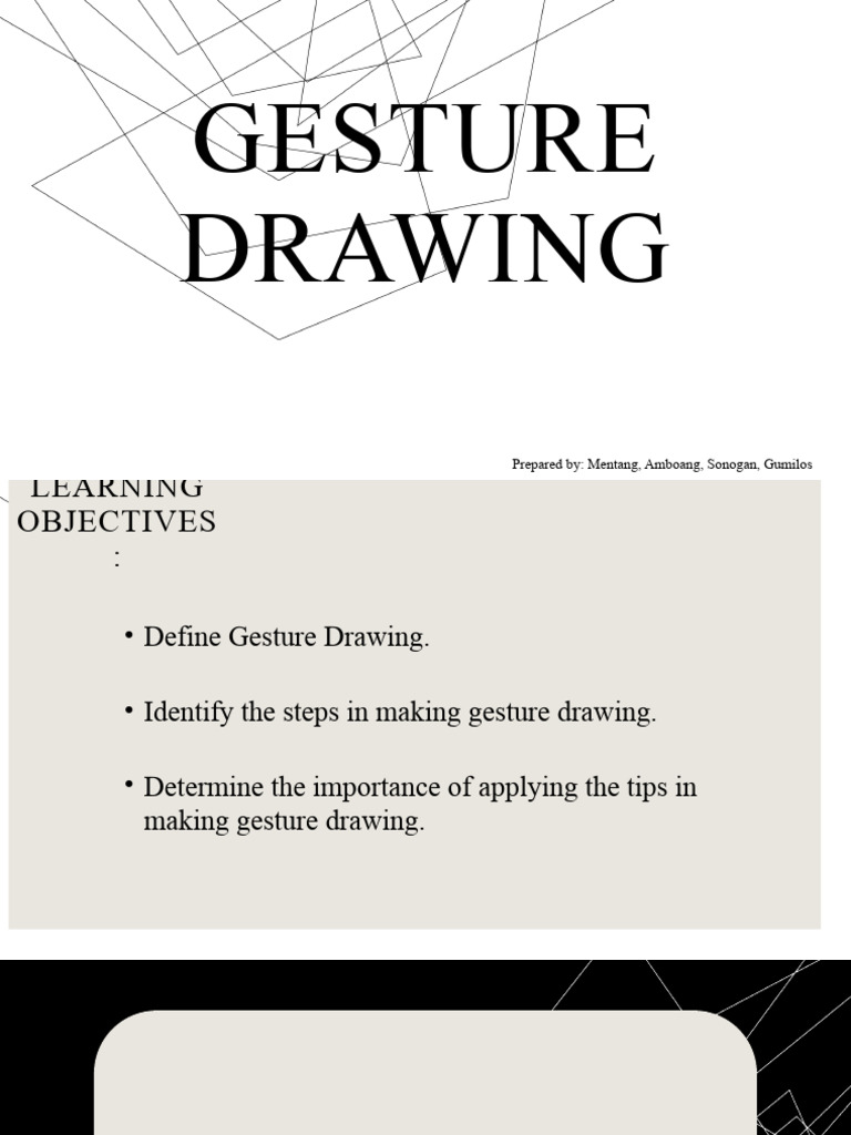 Gesture Drawing - Presentation | PDF | Drawing