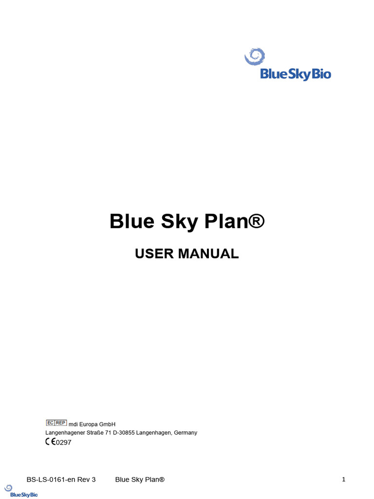 Manual Blueskyplan | Download Free PDF | Orthodontics | Dental Implant