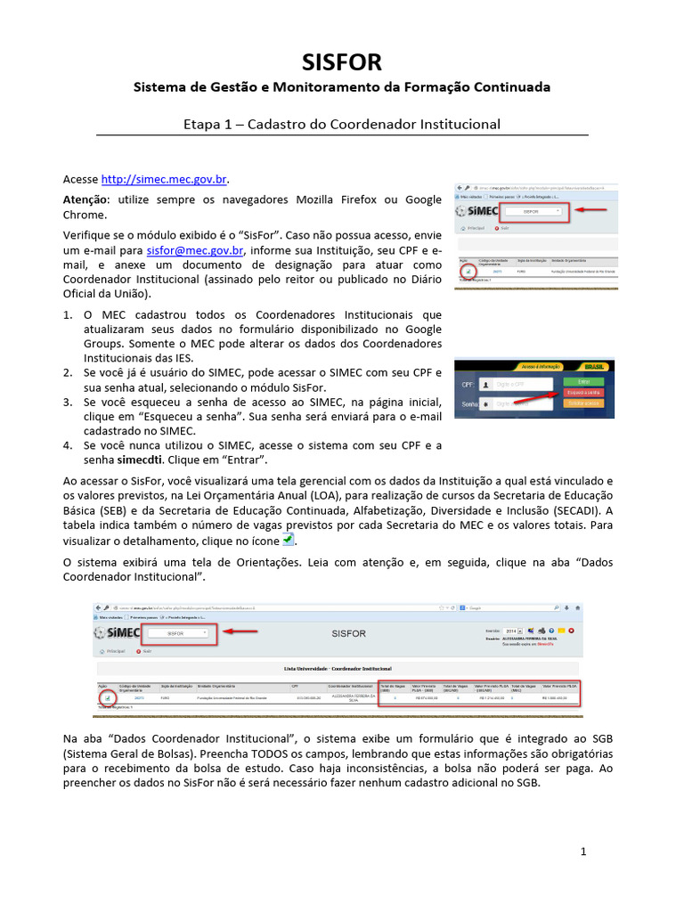 Sisfor Tutorial 10mar14 | PDF | Informática