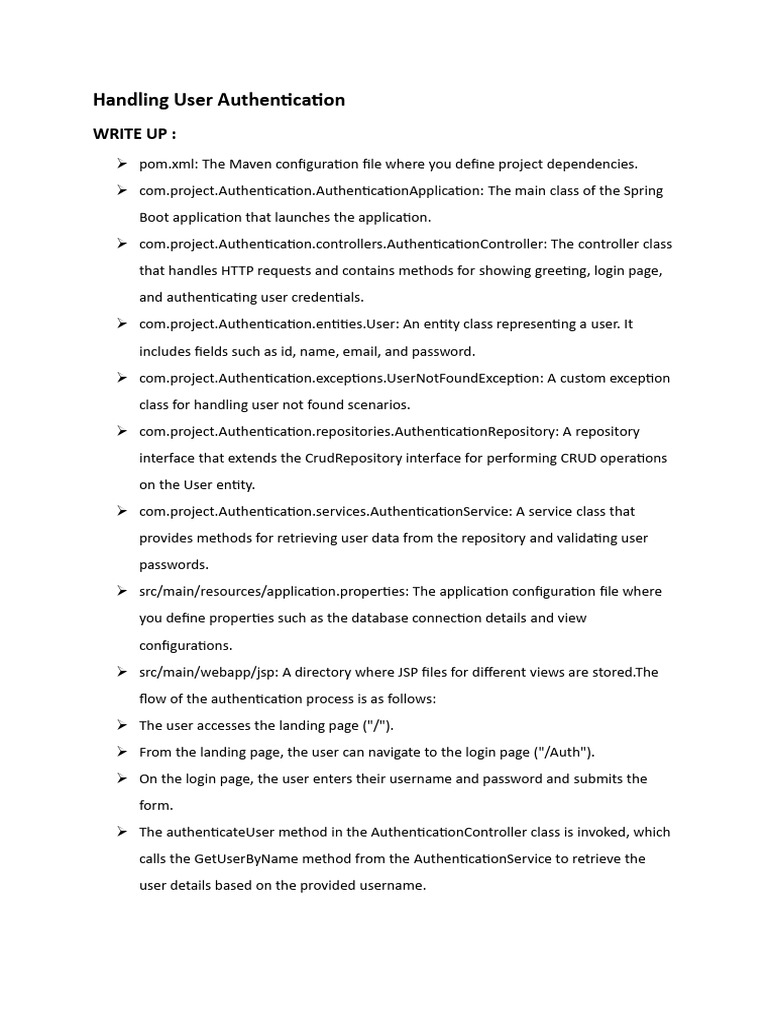 Writeup User Authentication | PDF