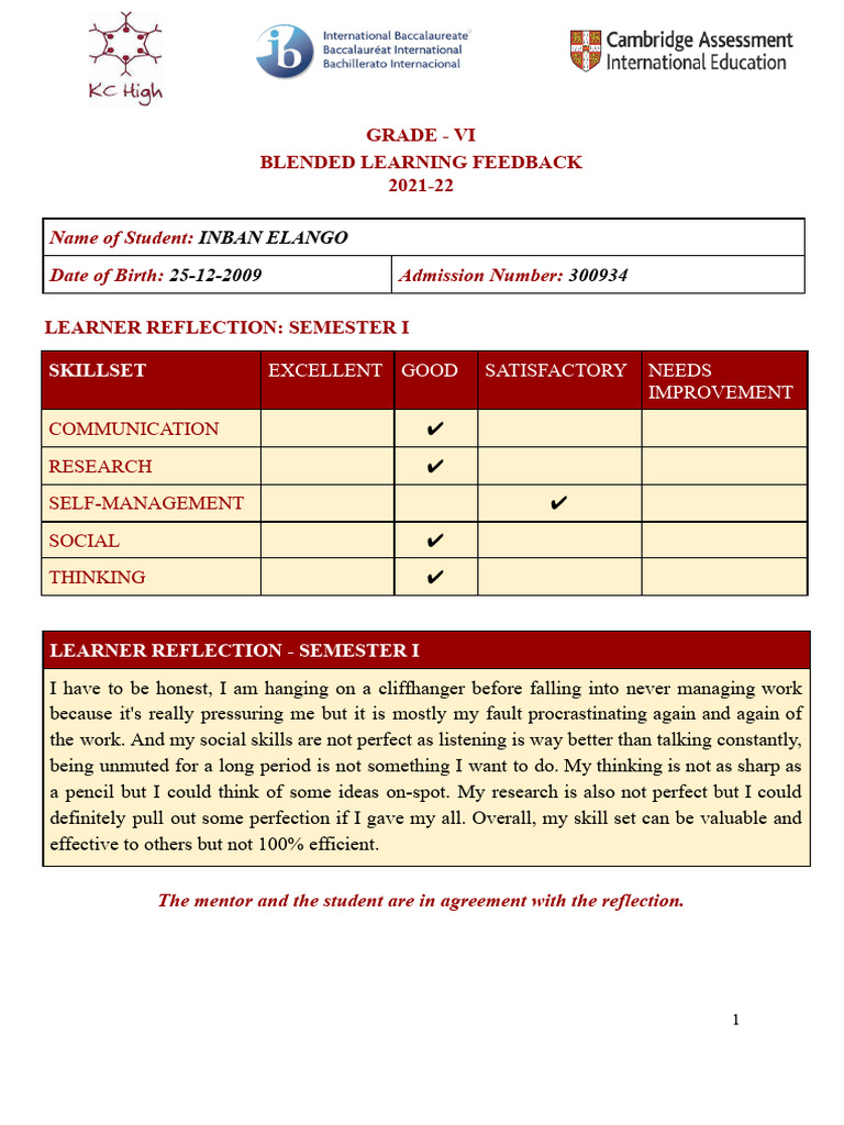 Inban Elango | PDF | Learning | Cognition