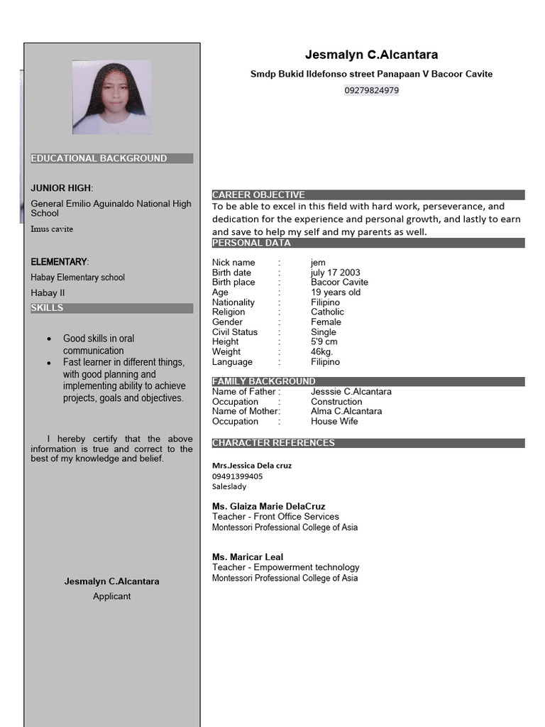 Resume_jem | PDF | Learning | Behavior Modification