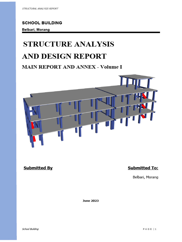 (Structural Report) School 2 (Block 1 and Block 2) | PDF | Strength Of Materials | Structural ...