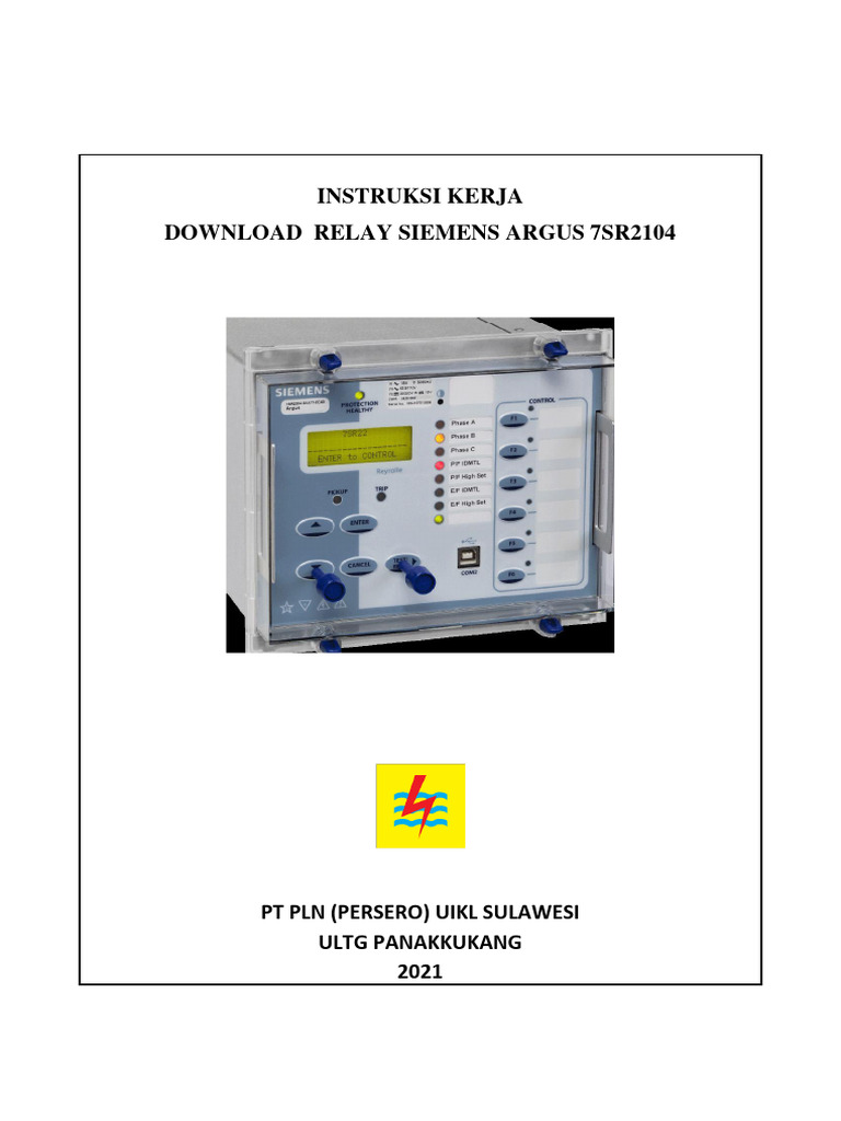 Relay ARGUS 7SR2104 - Reydisp Evolution | PDF