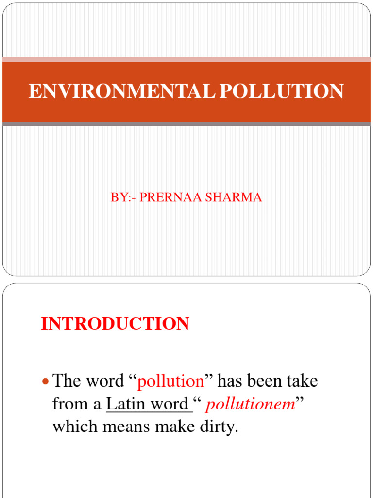 Environmental Pollution (Aecc) | PDF | Atmosphere Of Earth | Soil