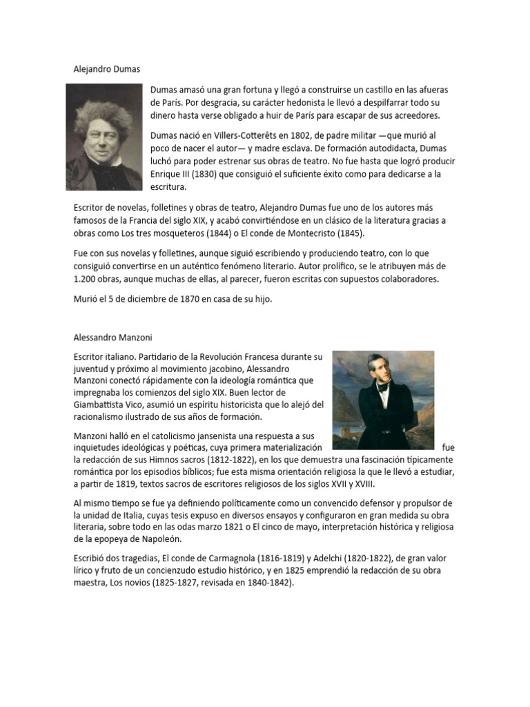 Alejandro Dumas | PDF | Alexandre Dumas