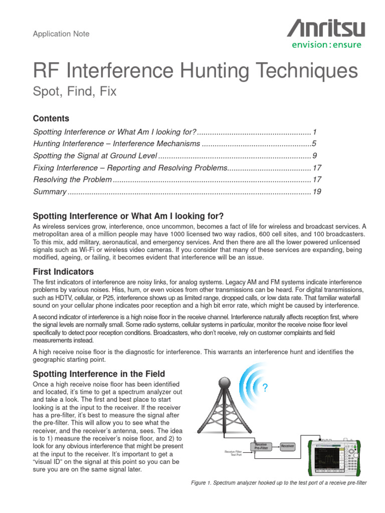 RF Interference Hunting Techniques An | Download Free PDF ...
