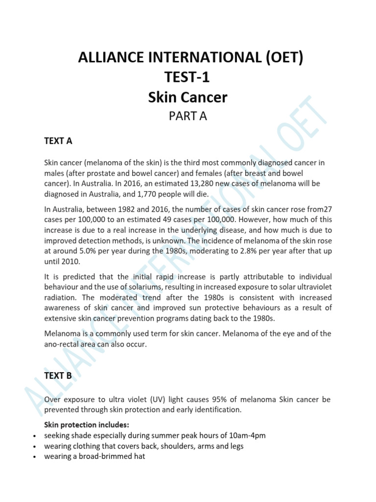 Reading Tests OET READING Part A | PDF | Myocardial Infarction | Major ...