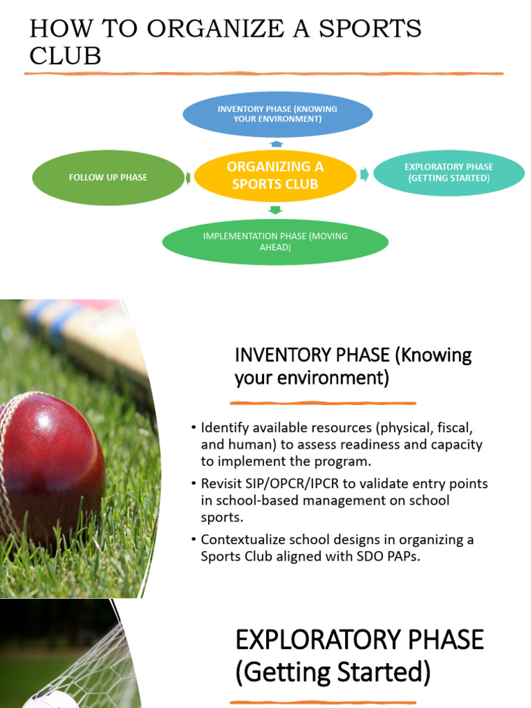 How To Organize A Sports Club | PDF
