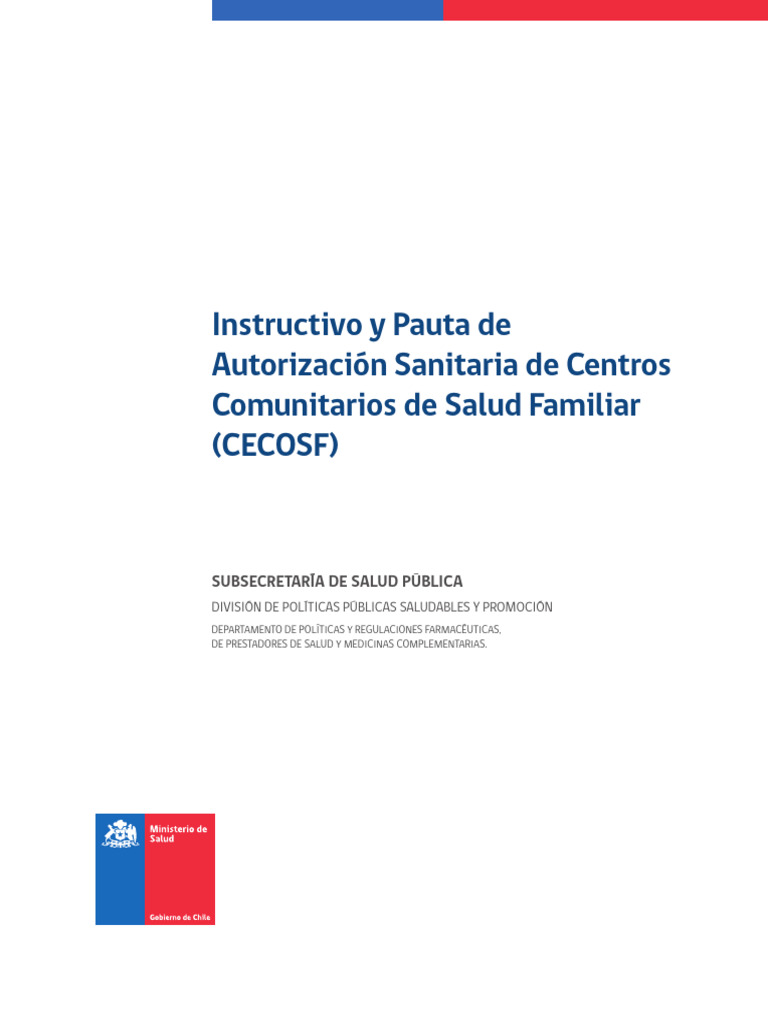 16 Instructivo CECOF | PDF | Enfermería | Regulación