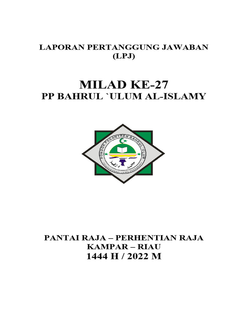 2022 Sampul Lpj Milad | PDF