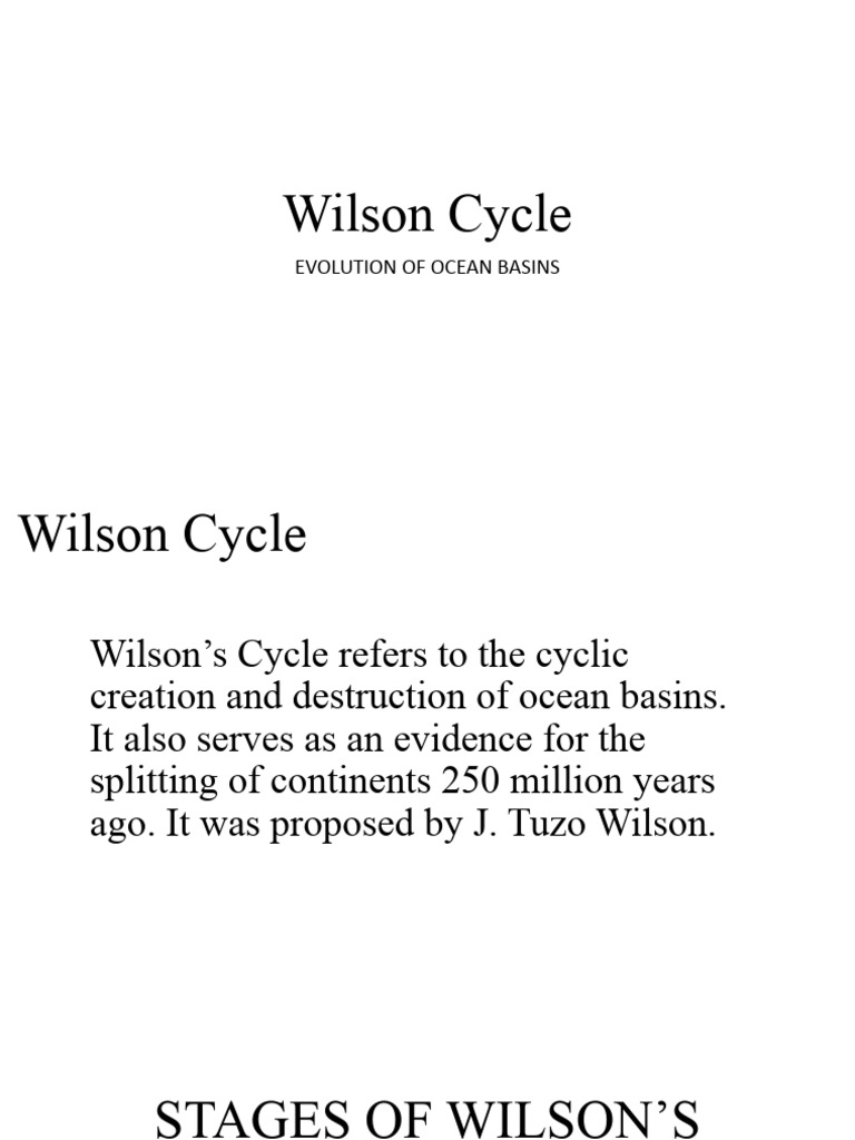 Geology: The Wilson Cycle Explained | PDF | Plate Tectonics | Tectonics