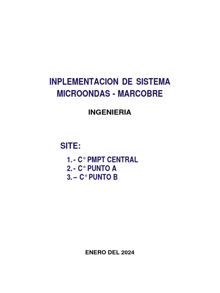 Enlace-De-Microondas Marcobre | PDF