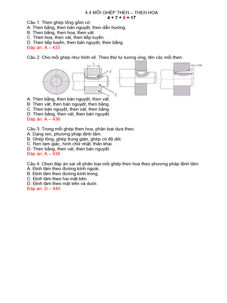 4.4. Mối Ghép Then- Then Hoa | PDF