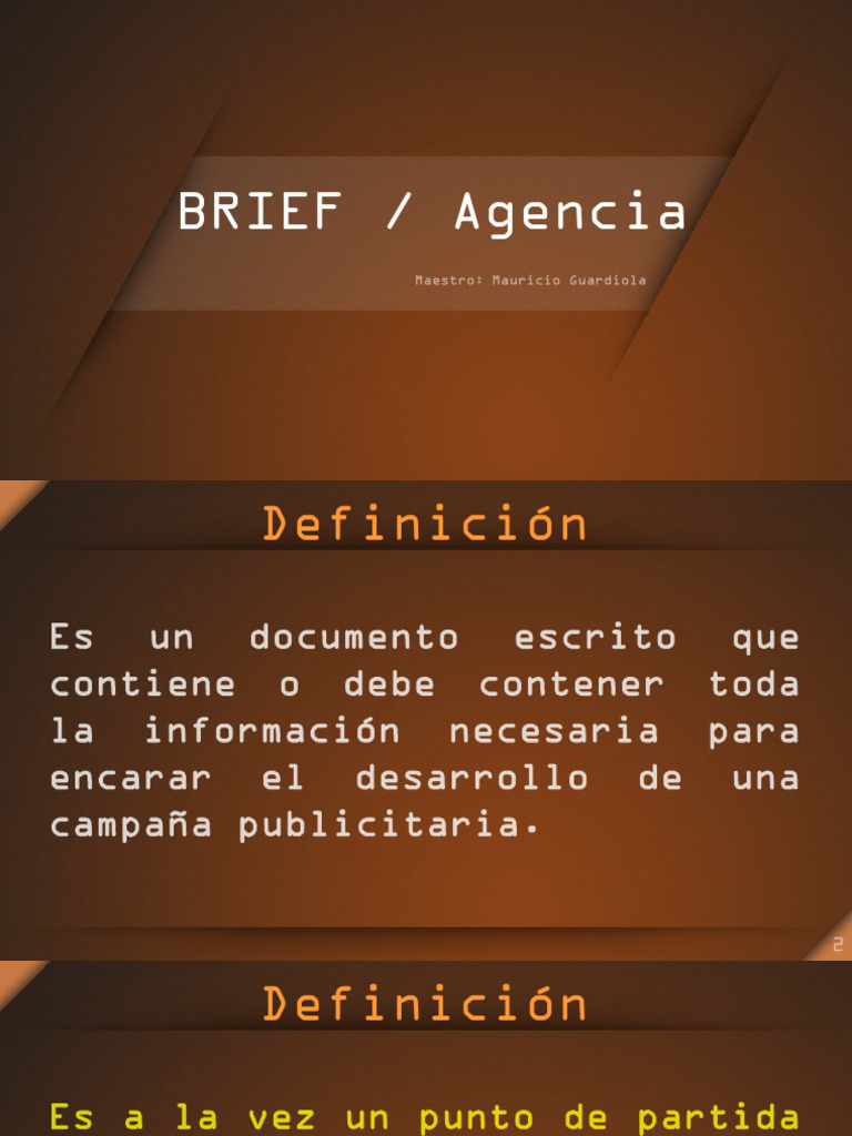 Brief de Agencia Publicitaria | PDF | Publicidad | Producto (Negocio)