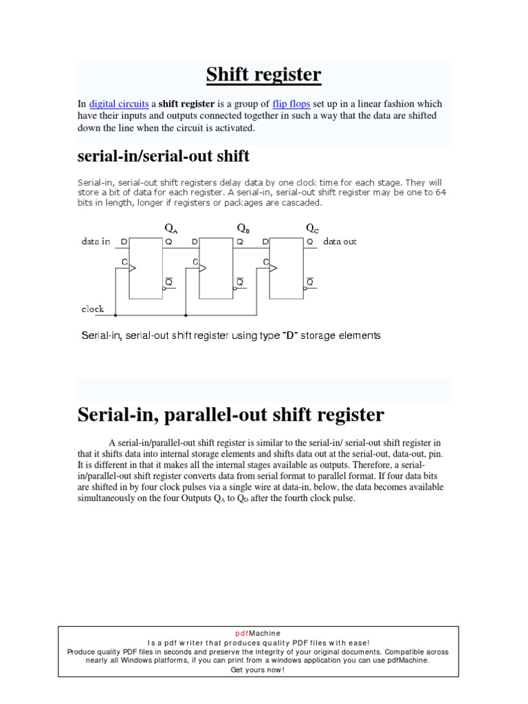 Registers | PDF | Electrical Circuits | Electronic Design