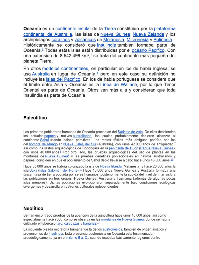 Historia Antigua de Oceanía | PDF | Oceanía