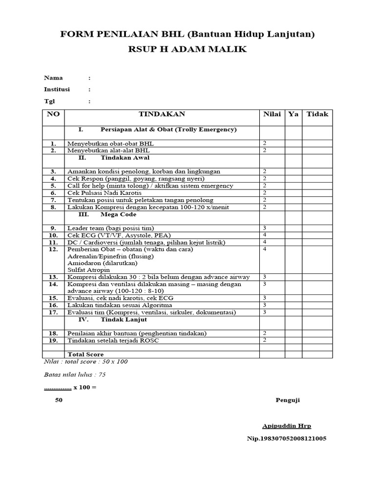 Form Penilaian RJP | PDF