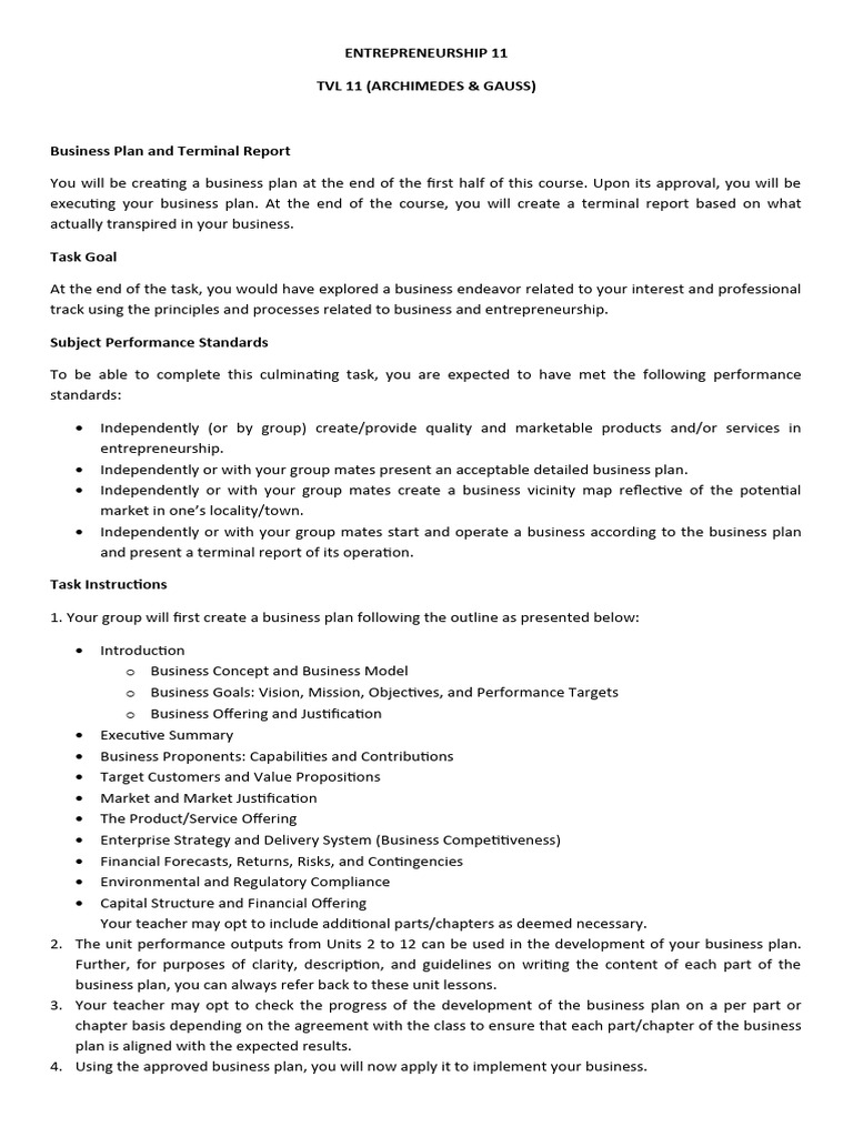 Business Plan Development Guide | PDF | Entrepreneurship | Business