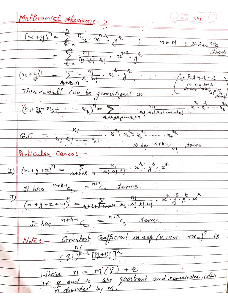 Binomial Theorem | PDF