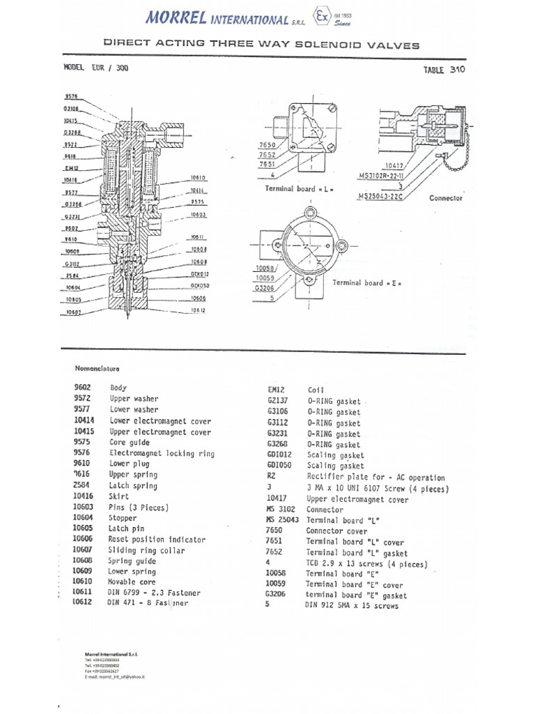 Model 3 Way EDR300 ENG DataSheet | PDF