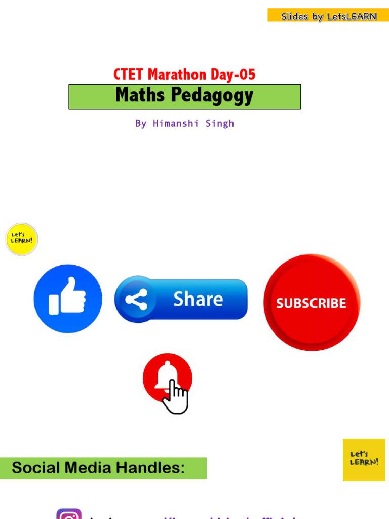 Maths Pedagogy Marathon Day-05 | PDF | Mathematics | Inductive Reasoning