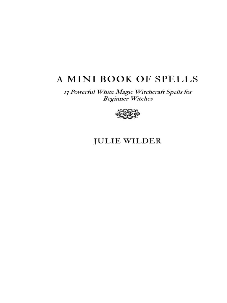 A Mini Book of Spells | PDF | Witchcraft | Knot